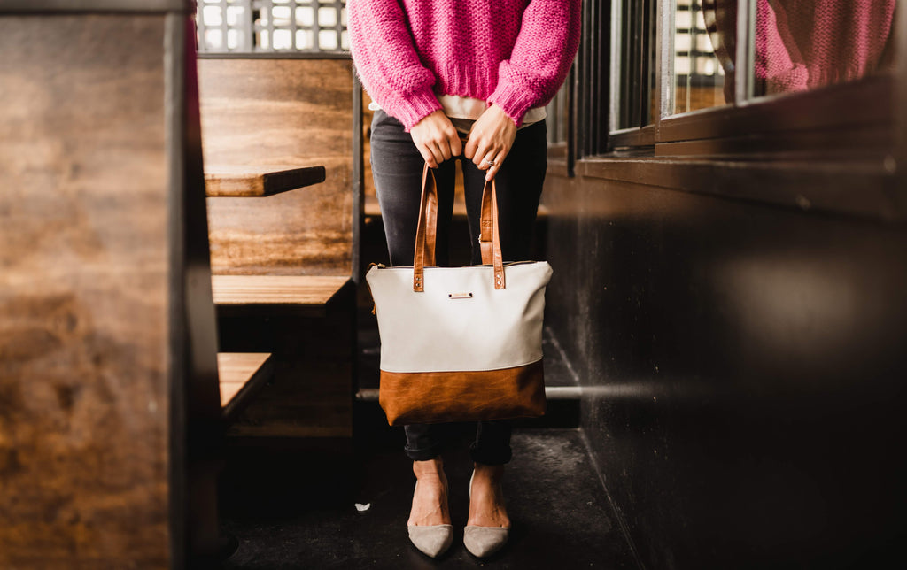 Modern Traveler Backpack | Cream + Cognac – Sea & Pine
